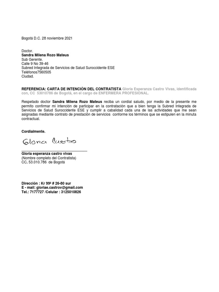 Propuesta Dirigia A La Subgerente | PDF