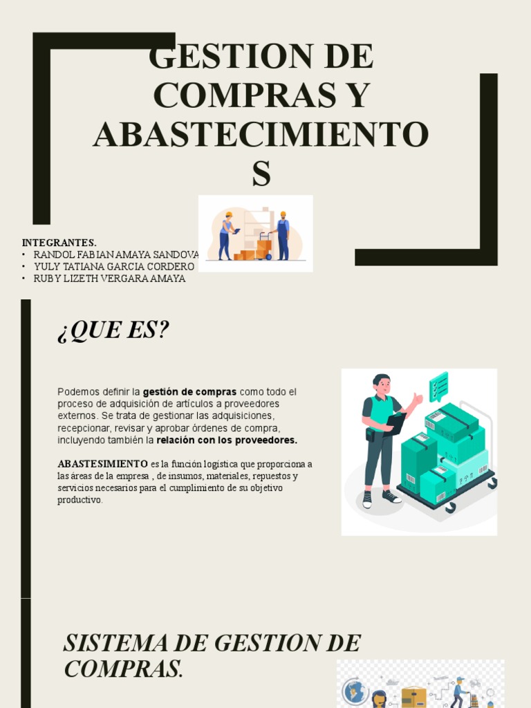 Gestión de Compras y Abastecimiento | PDF | Logística | Calidad (comercial)