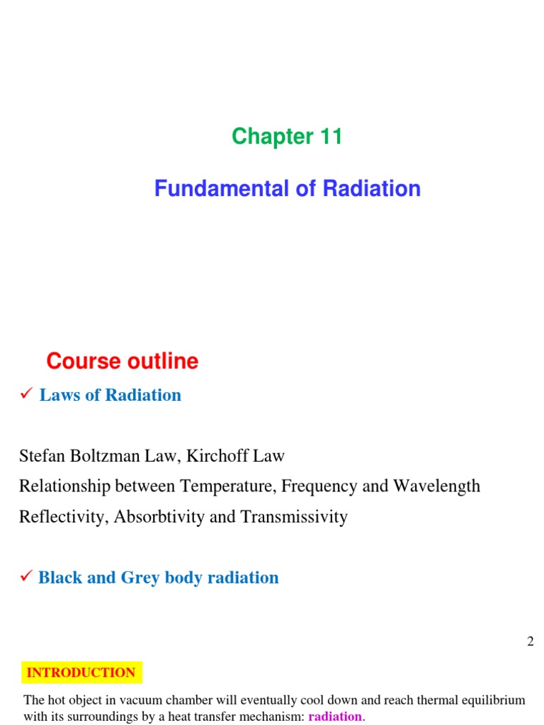 Chapter 11. Fundamental of Radiation | PDF | Electromagnetic Radiation ...