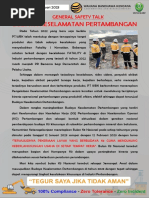 Materi Safety Talk Terbaru | PDF