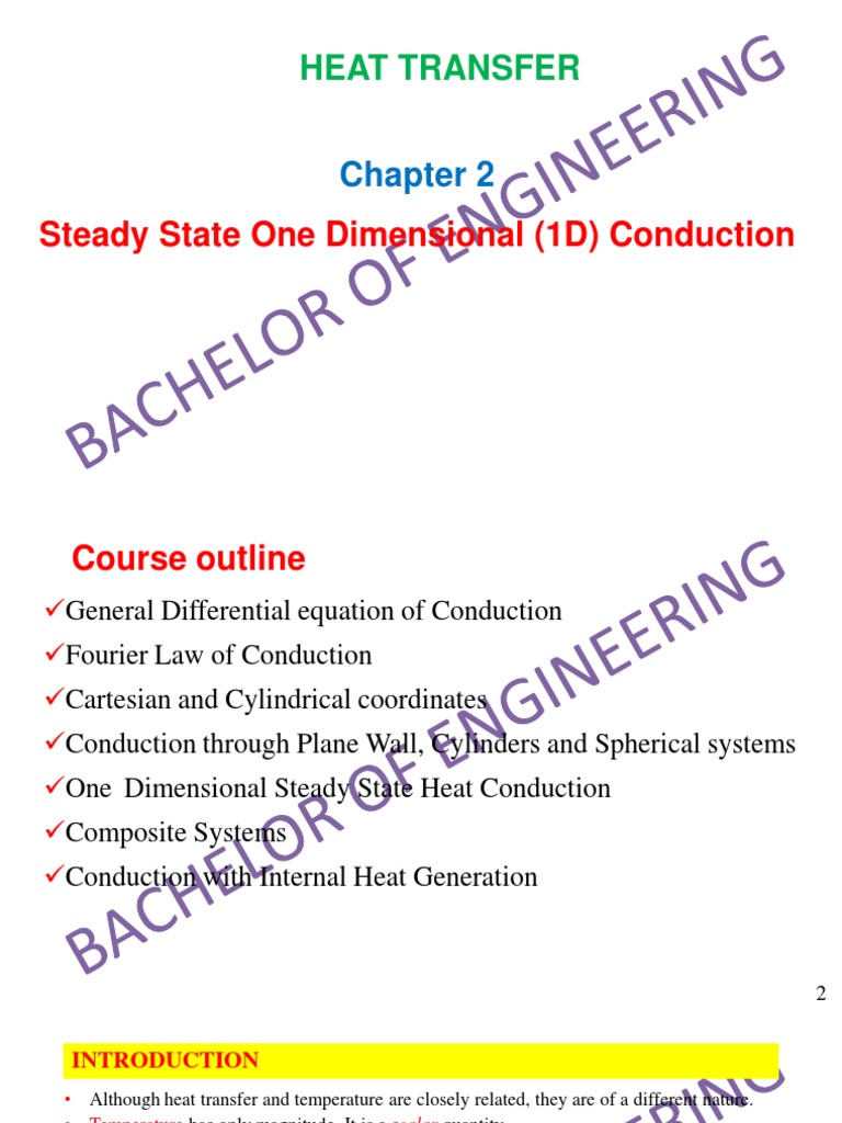 Chapter 2.2. Conduction Heat Transfer Edited | PDF | Thermal Conduction ...