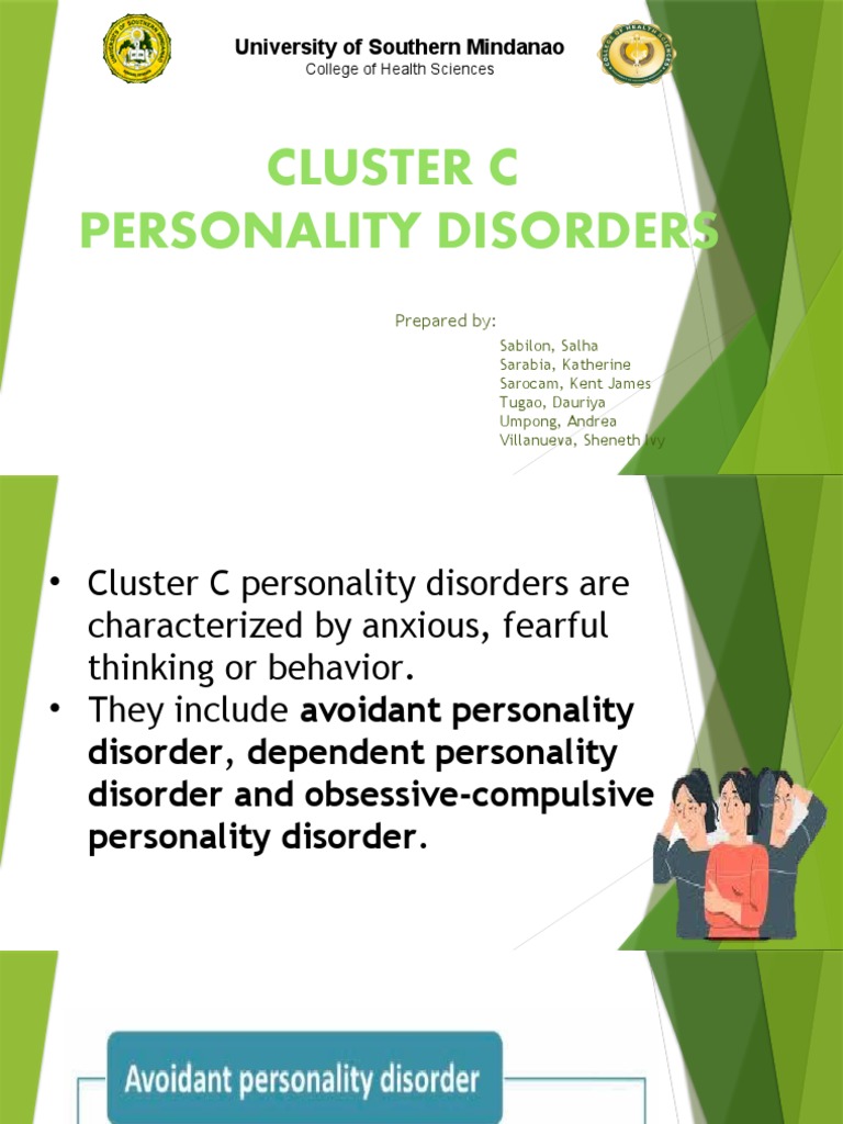 Personality Disorders (Cluster C) | PDF | Obsessive–Compulsive Disorder ...