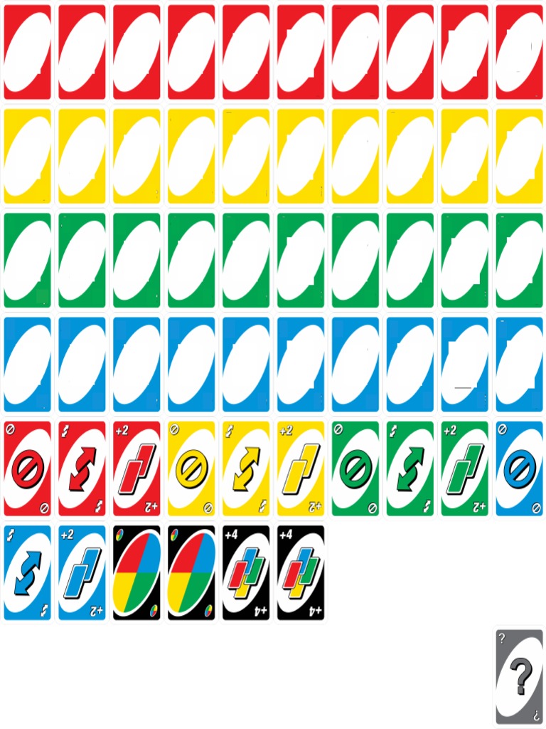 Cartas UNO para Imprimir | PDF