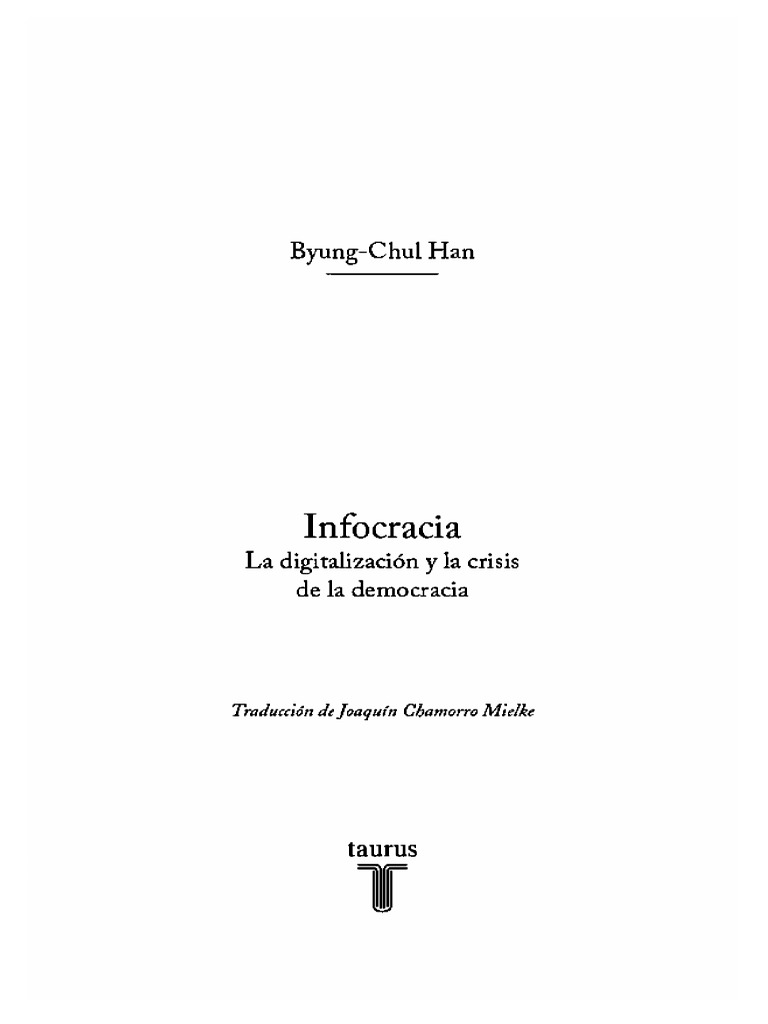 Infocracia - Byung-Chul Han | PDF