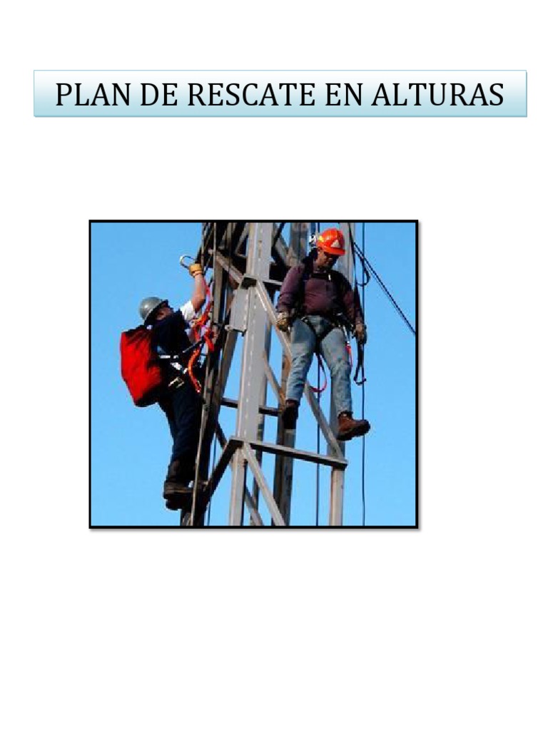 Plan de Rescate en Alturas | PDF | Planificación | Seguridad y salud ocupacional