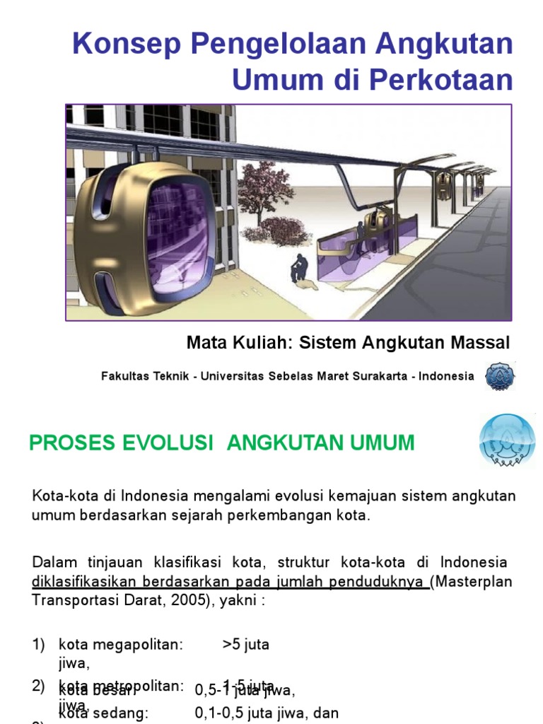 Evolusi Angkutan Umum Perkotaan | PDF