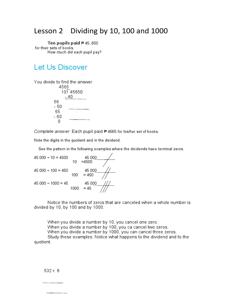 Encode Math | PDF | Division (Mathematics) | Mathematics