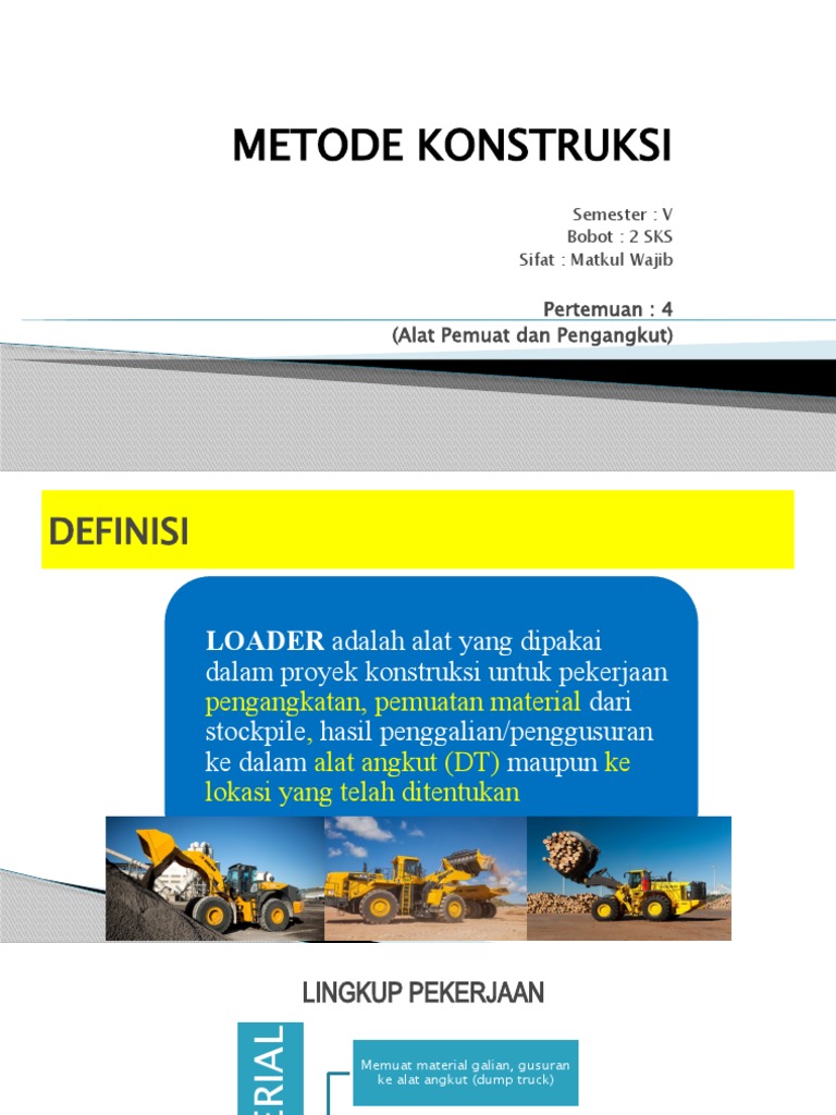 Alat Pemuat dan Pengangkut Material | PDF