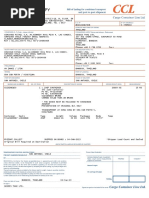 Bill of Lading CCL Cargo Container Line - CANS19058826 | PDF | Freight ...