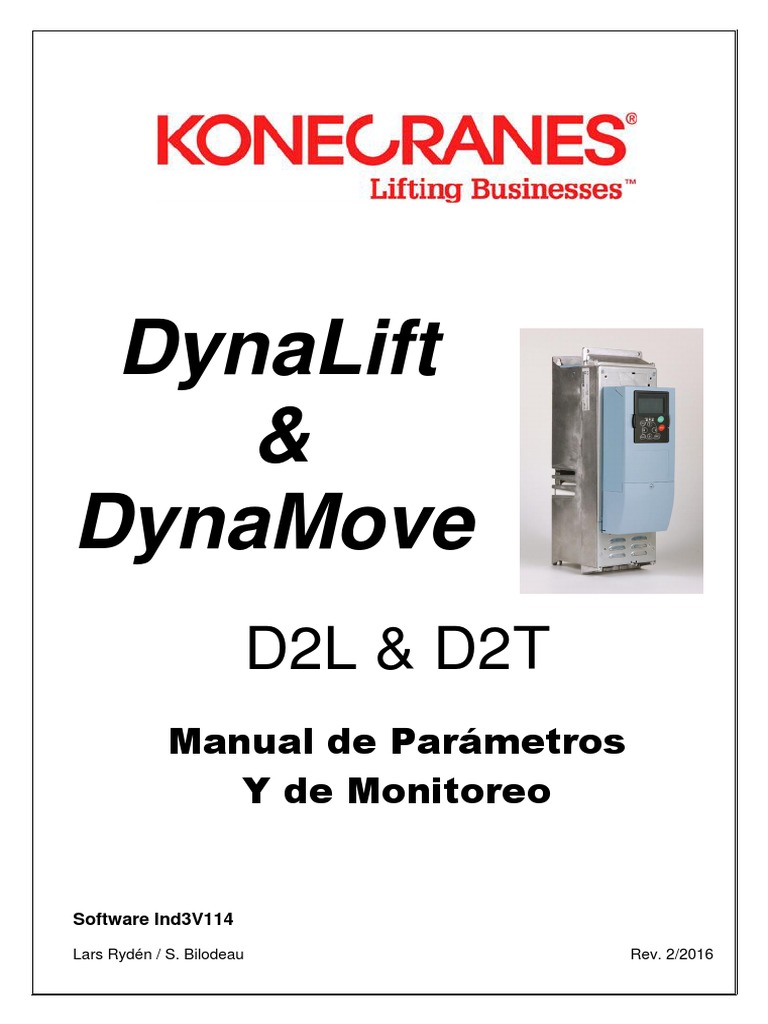 3 Apendix Manual de Parametros y de Monitoreo DynaLift | PDF | Aceleración | Almacenamiento de ...