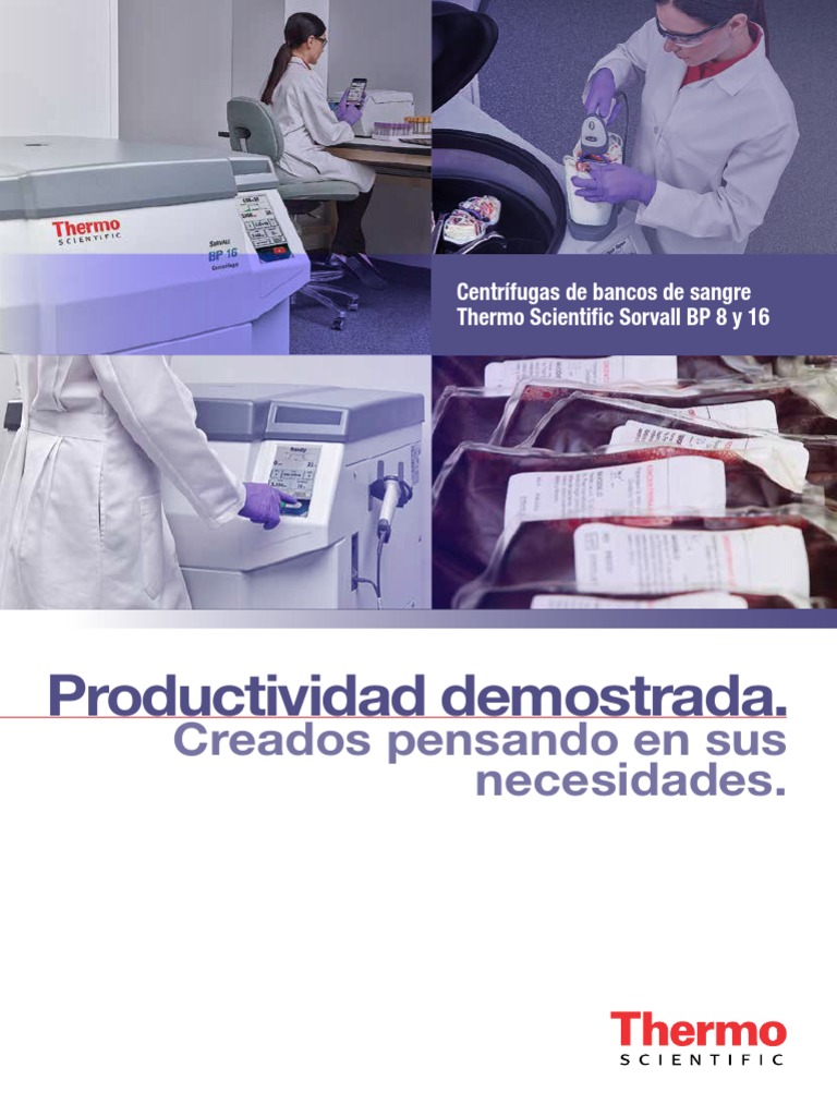 Brcfgsorvallbp Sorvall BP 8 and 16 Brochure SP | PDF | Aceleración ...