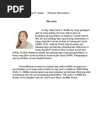 EXAMPLE OF Bionote | PDF