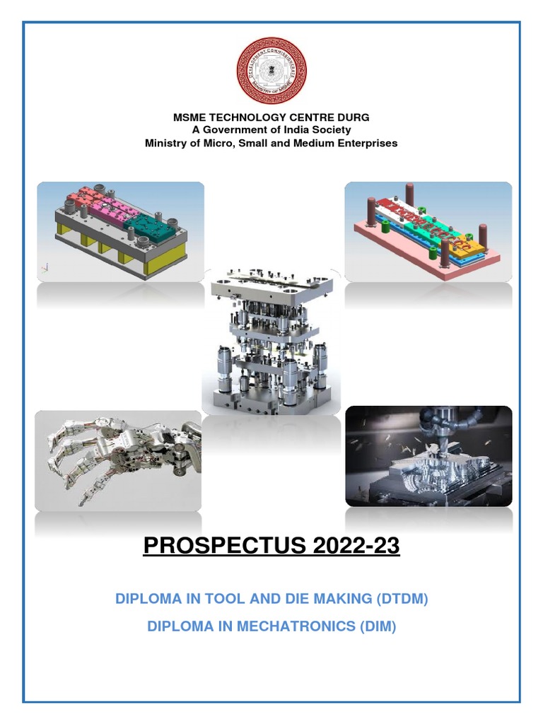 MSME Technology Centre Durg Diploma Courses in Tool & Die Making ...