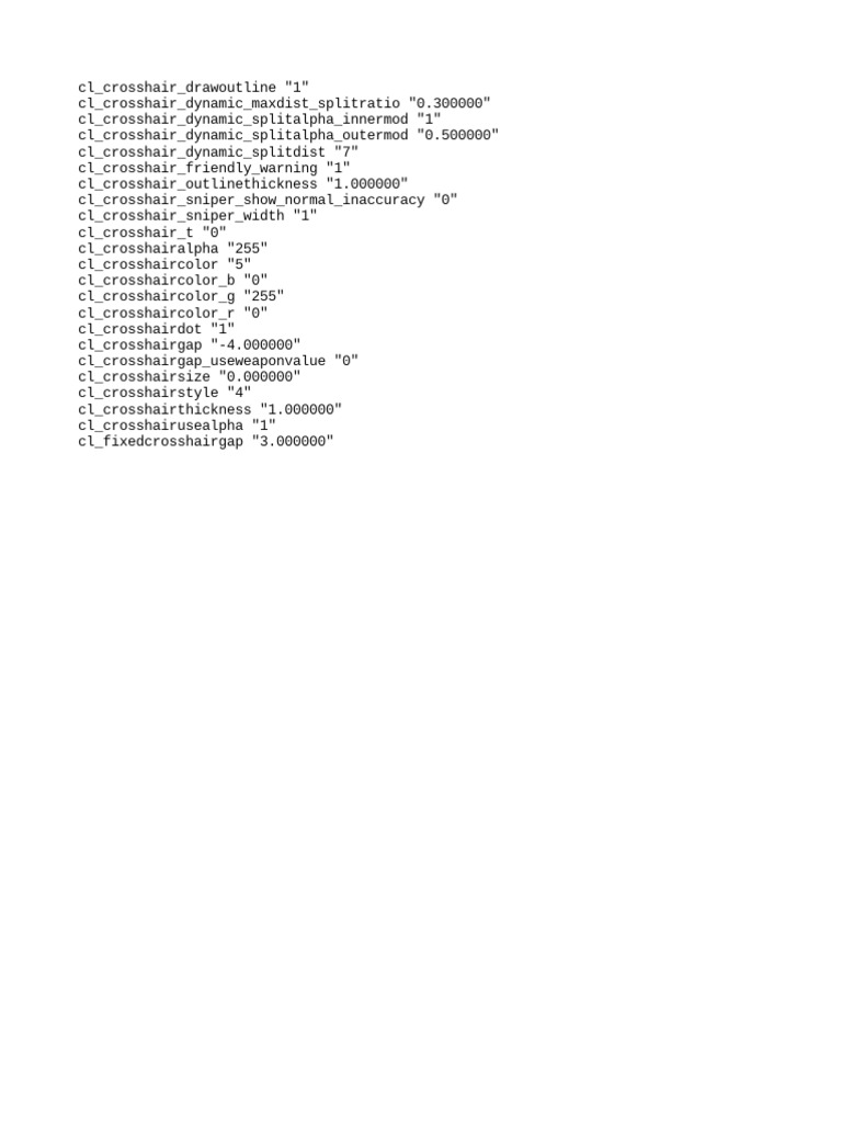 Crosshair 2.cfg | PDF