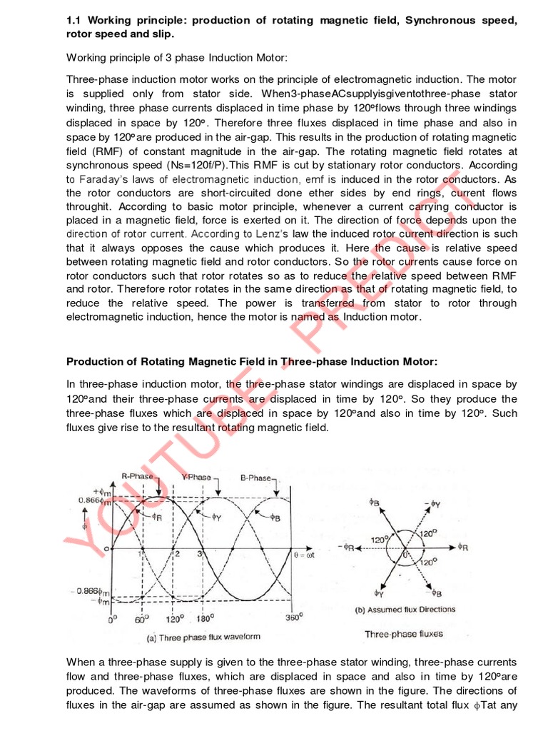 3-Phase Induction Motor Basics | PDF | Electric Motor | Electromagnetic Induction