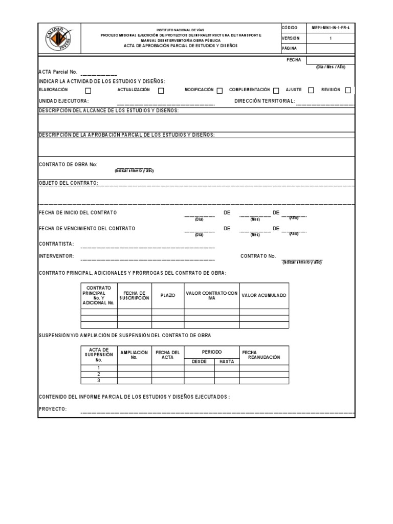 Mepi-Mn1-In-1-Fr-4 Acta Aprob Parcial Est y Dis | PDF
