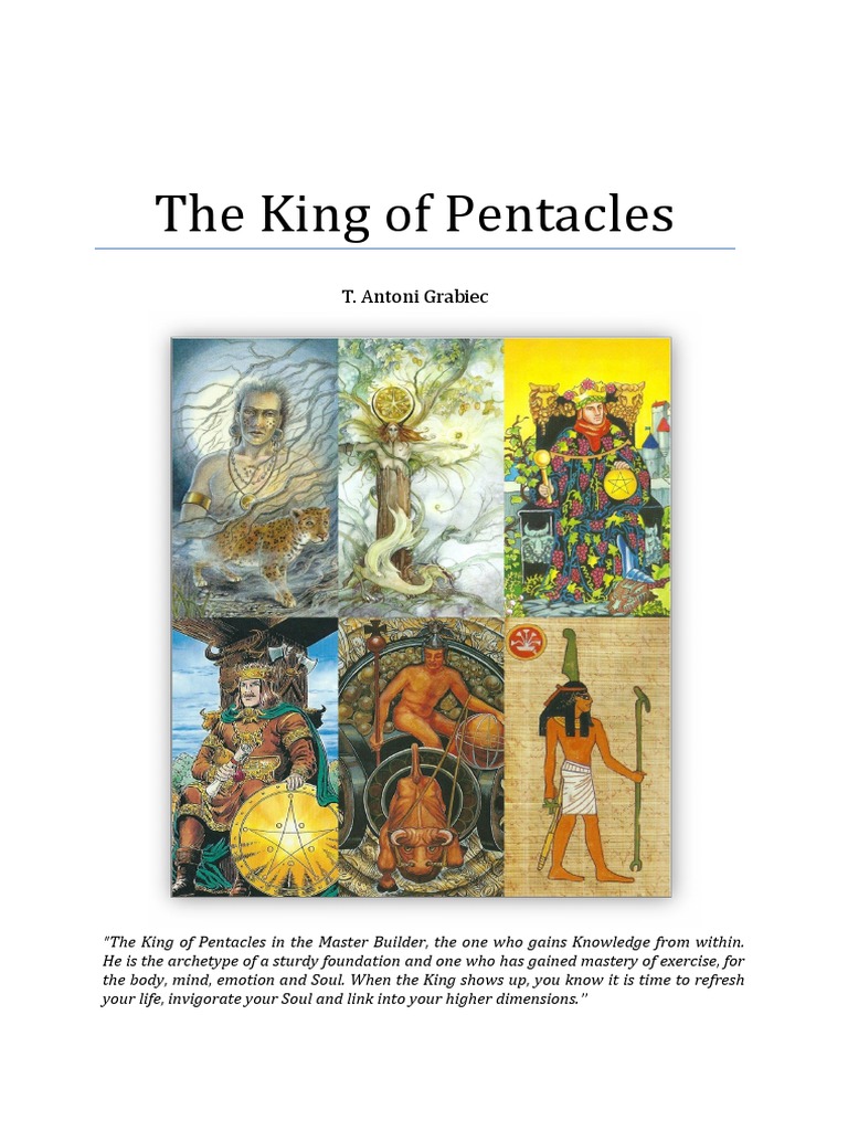 Pyreaus Tarot The King of Pentacles PDF | PDF | Creativity | Courage