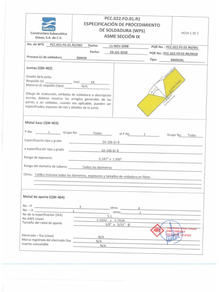 WPS Pcc.022.fo.01.r2-002 | PDF