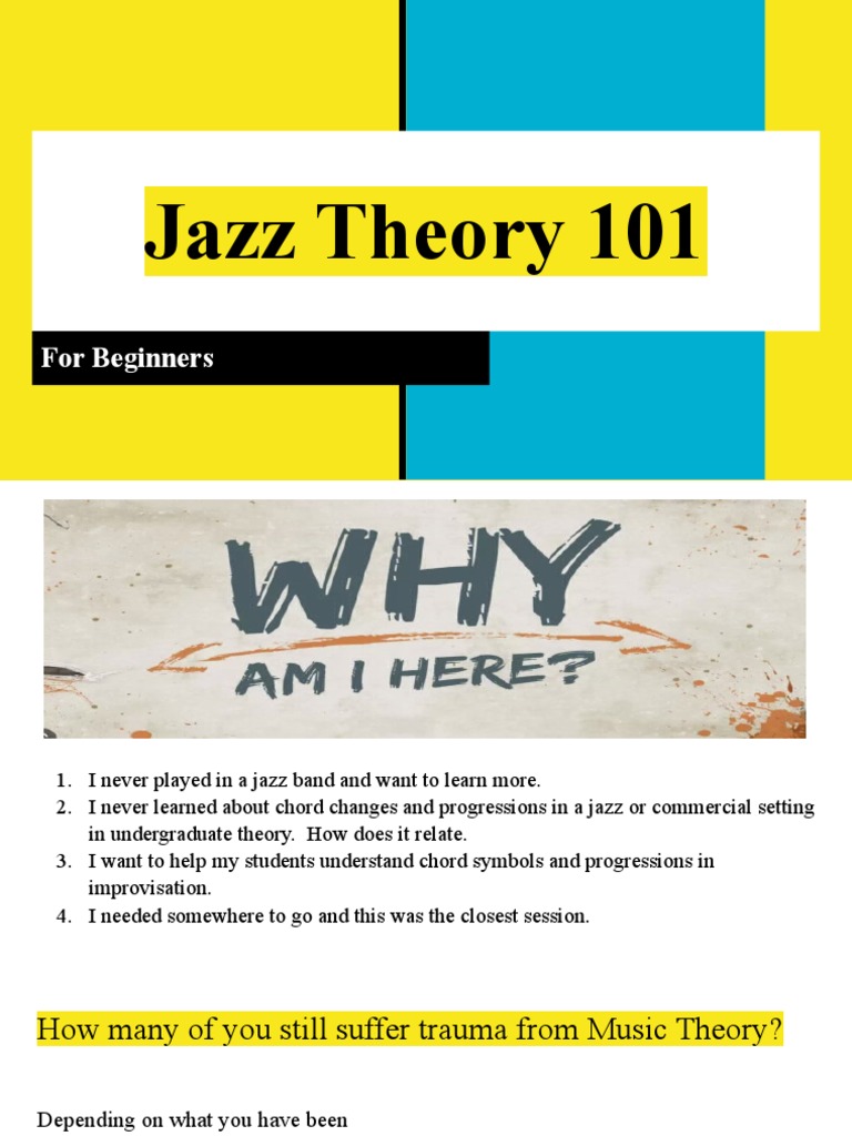 Beginner's Guide to Jazz Theory | PDF | Chord (Music) | Musical ...