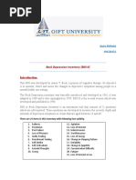 BDI Depression Scale | PDF