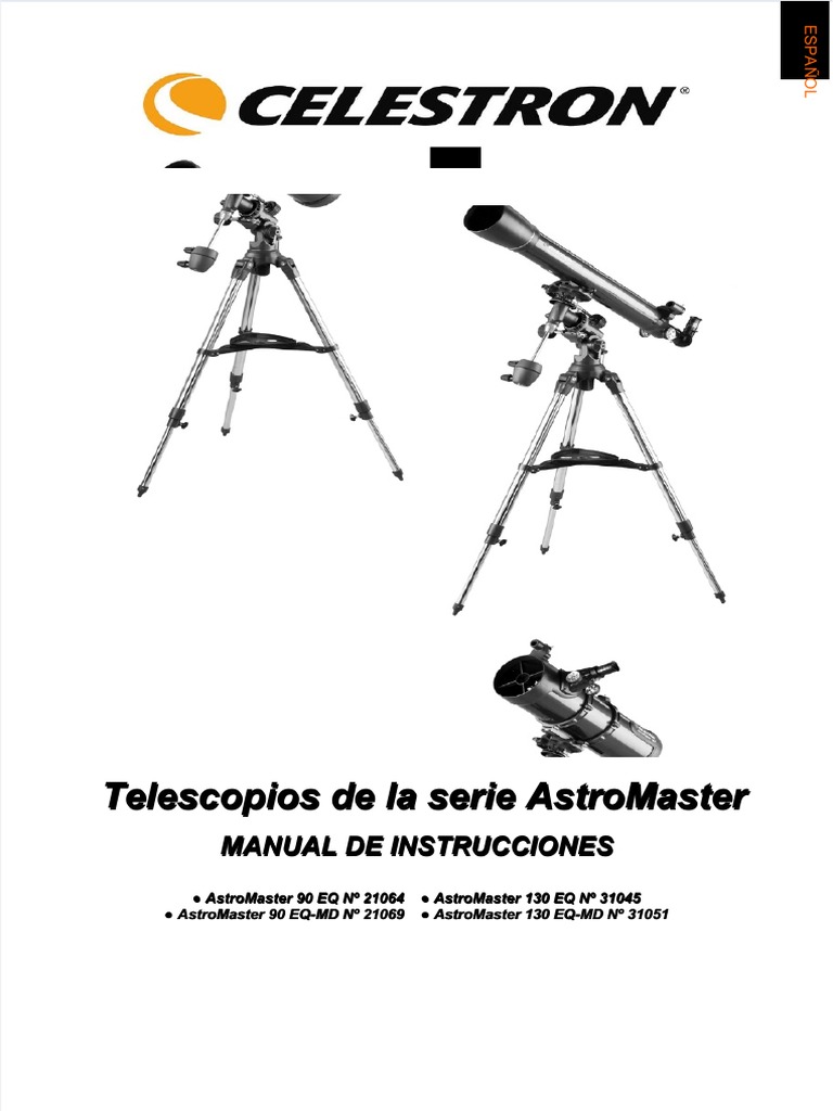 Manual Celestron 130 Eq | PDF | Telescopio | Óptica