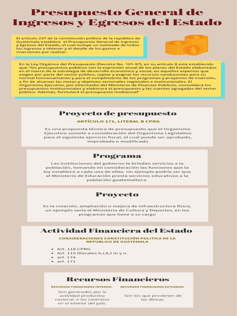 Presupuesto General de Ingresos y Egresos Del Estado | PDF ...