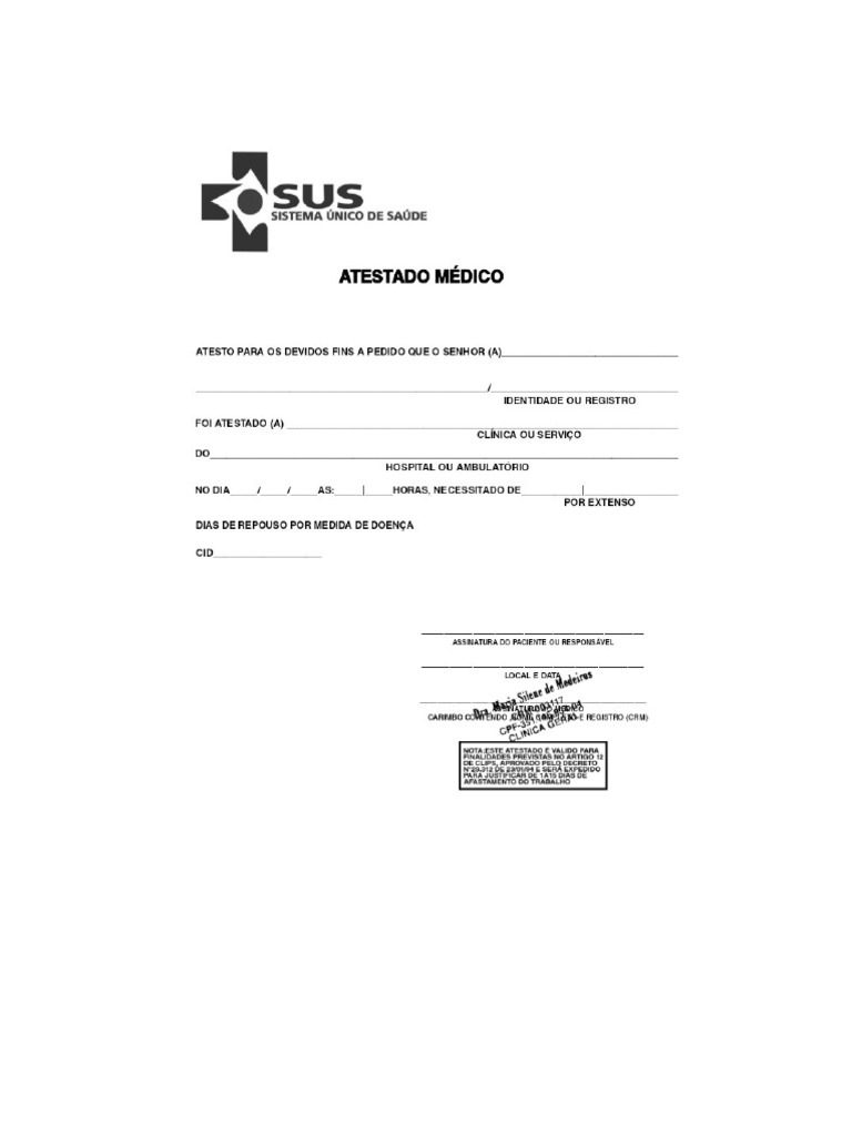 Atestado Médico | PDF