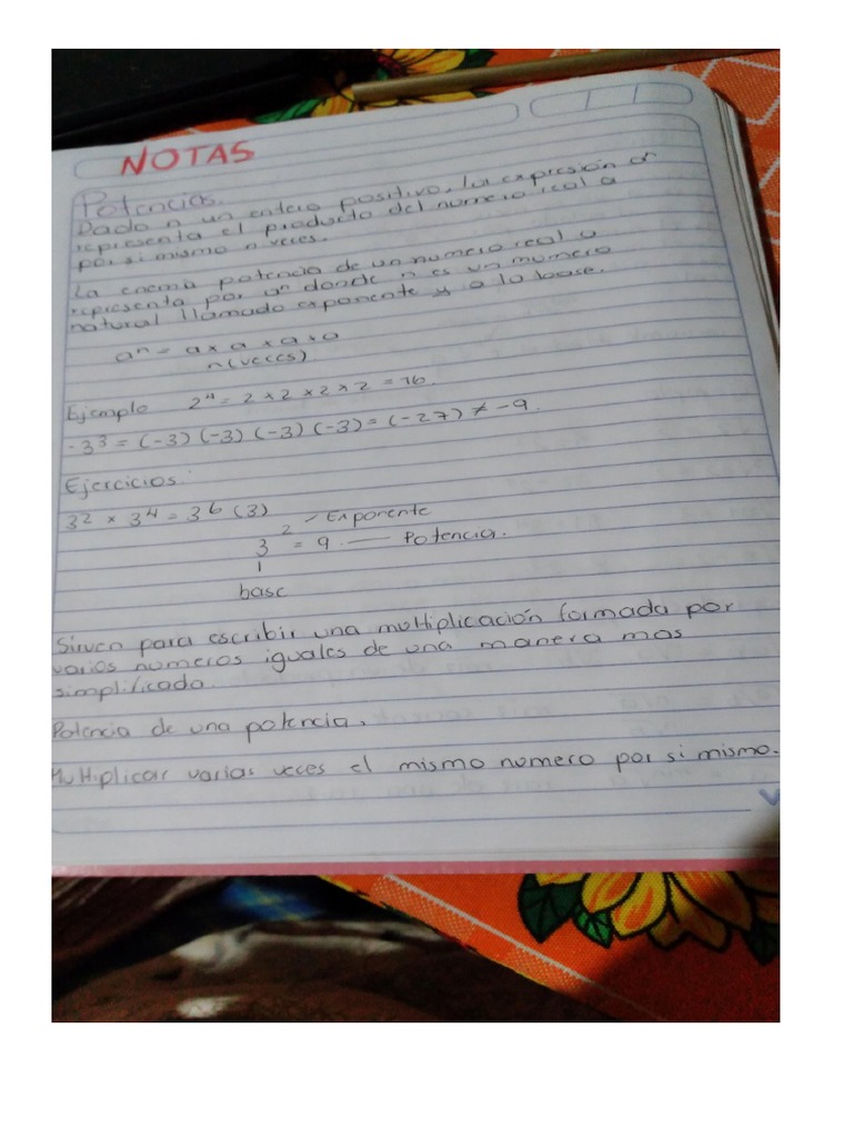 Notas MATEMATICAS PDF | PDF