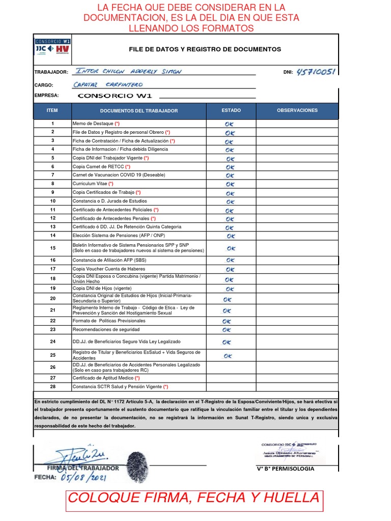 Ejemplo RCC Antamina W1 | PDF | Pensión | Jubilación