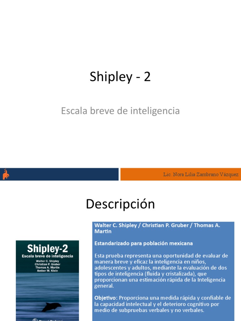 Manual de la Prueba Shipley-2 | PDF | Inteligencia | Ciencia cognitiva