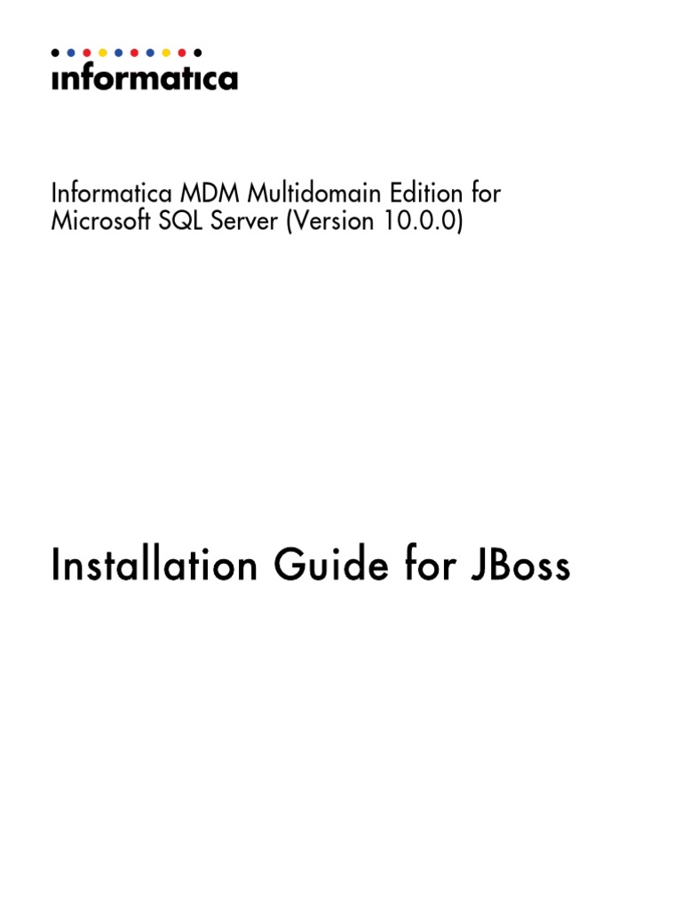 MDM 1000 InstallationGuideFor (JBoss) MSSQL en | PDF | Installation (Computer Programs) | Legal ...