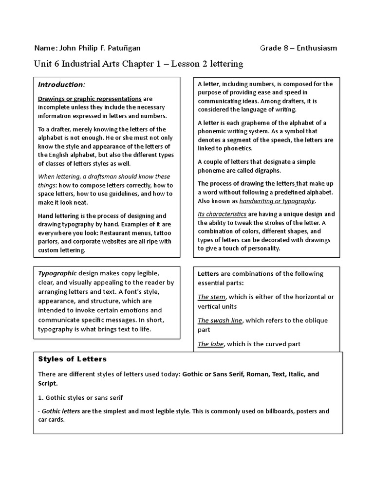 Handwritten Report | PDF | Typefaces | Sans Serif