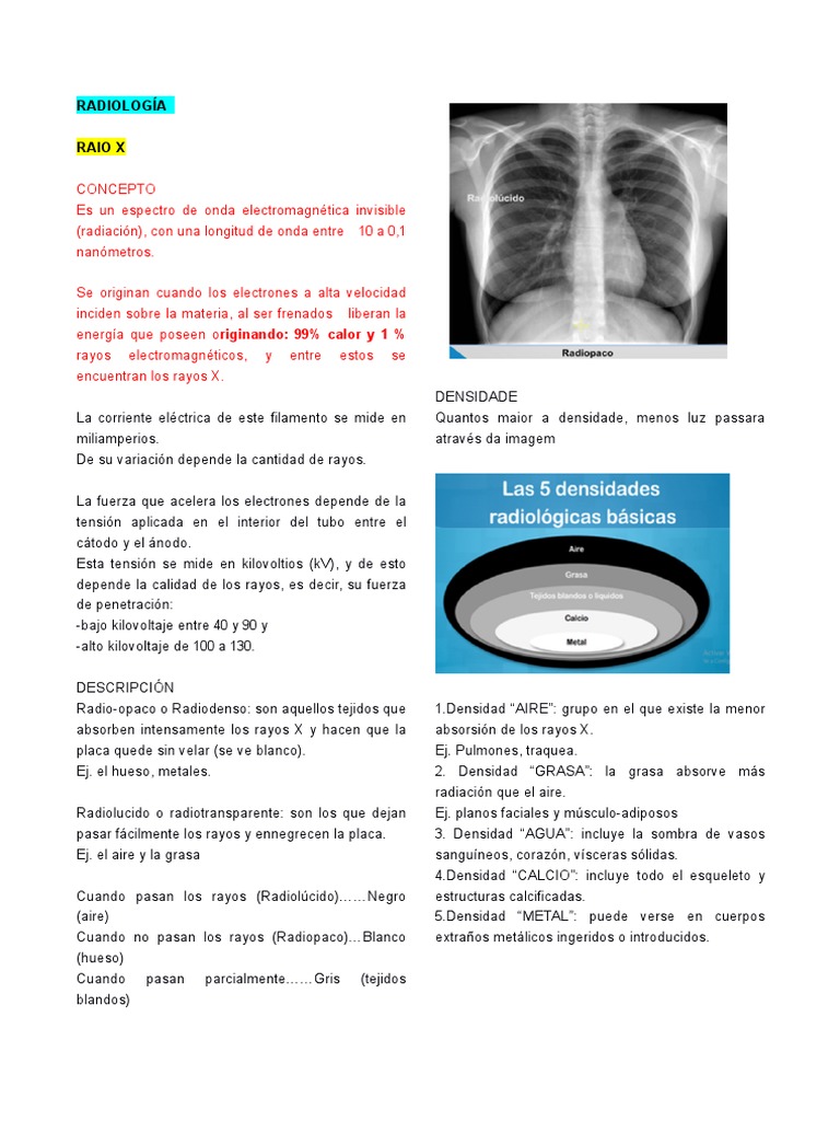 Radiología PDF | PDF | Rayo X | Radiación electromagnética