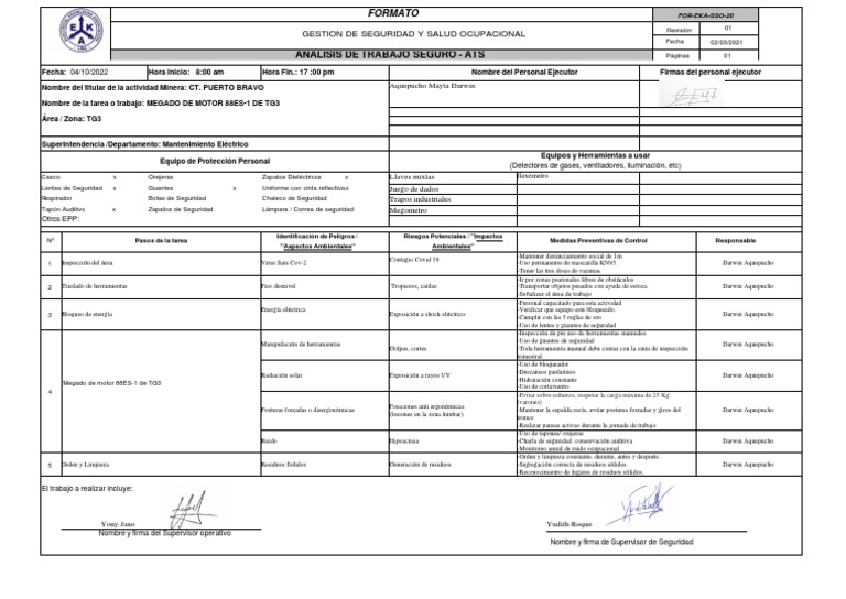 Ats Elec Megado de Motor 88es-1 de TG3 | PDF