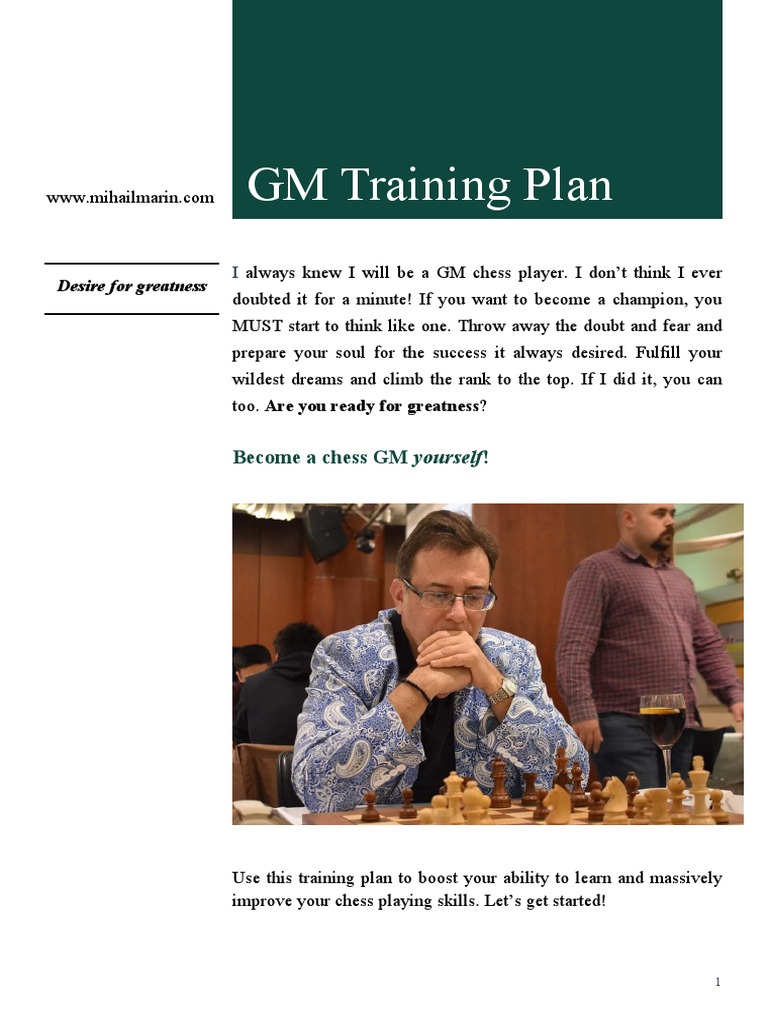 GM Training Plan PDF | PDF | Chess | Chess Openings