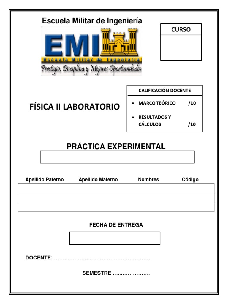 Carátula Laboratorio Fis Ii | PDF