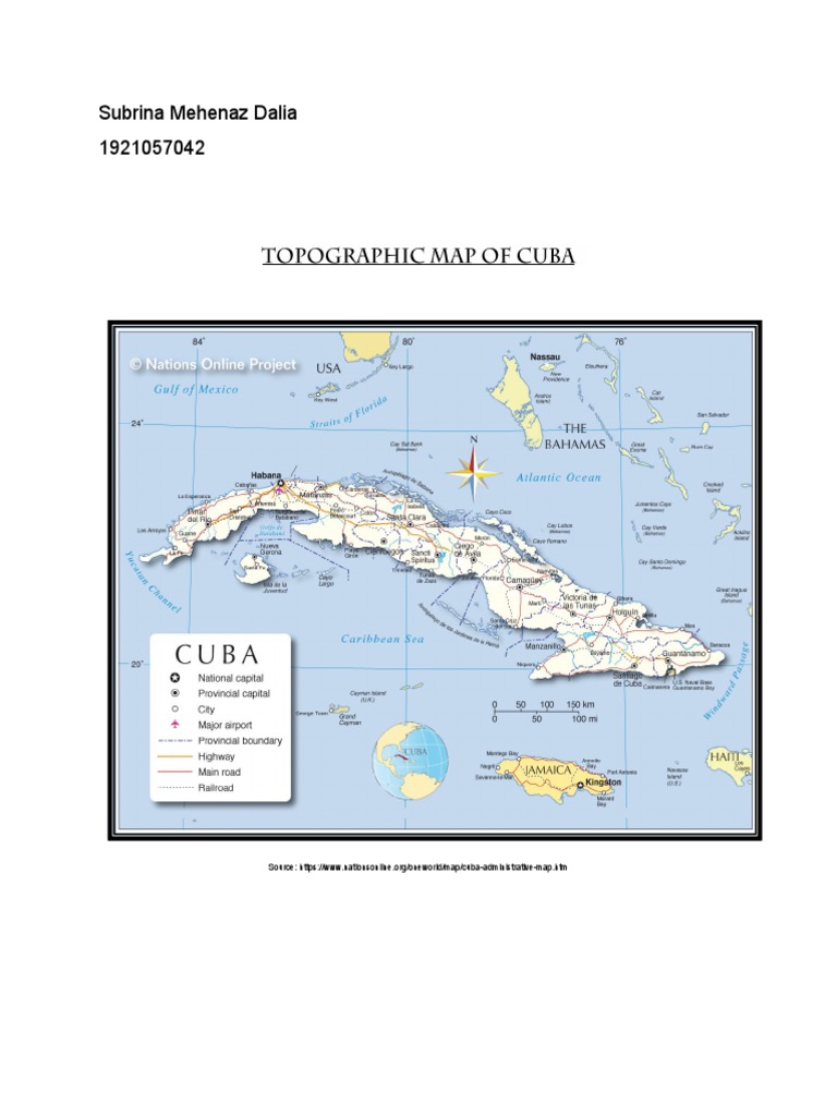 Topographic Map of Cuba PDF | PDF