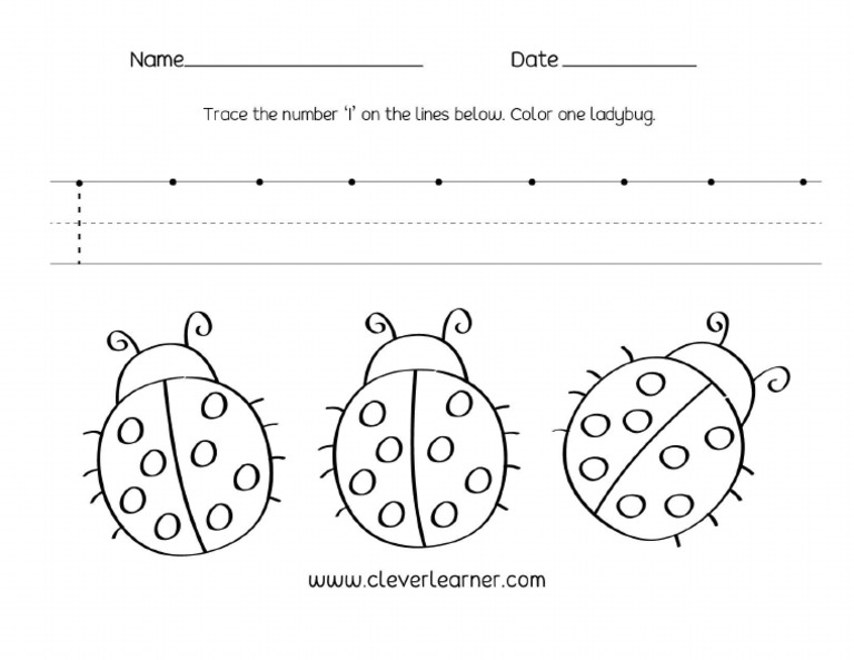 Number Writing and Counting Activity 1 5 | PDF