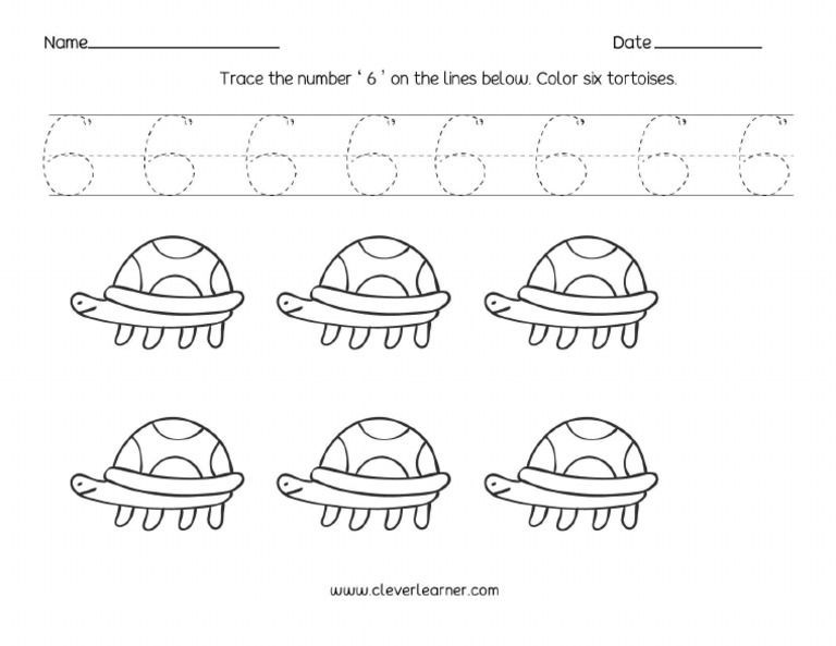 Number Writing and Counting Activity 6 5 PDF | PDF