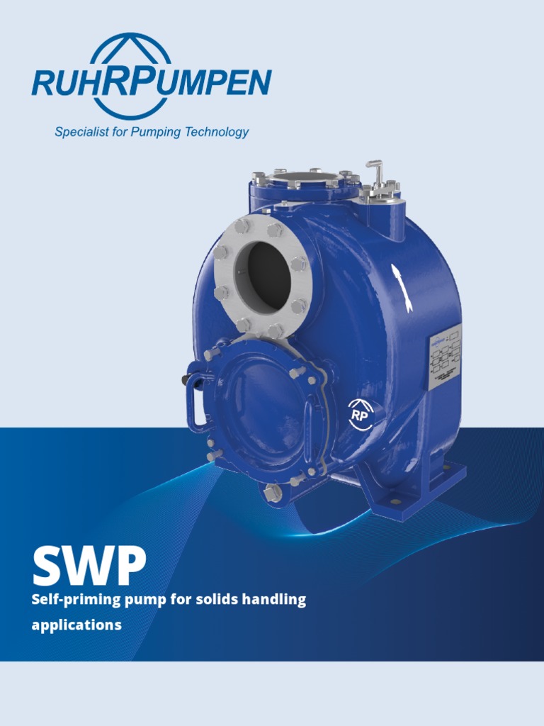 SWP Self Priming Pump Brochure EN Oct18 | PDF | Pump | Chemical Engineering