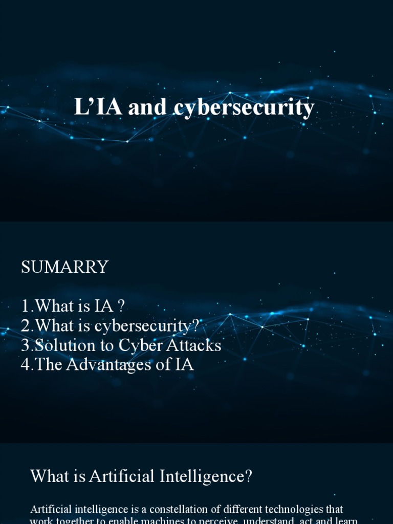 L'IA and Cybersecurity | PDF