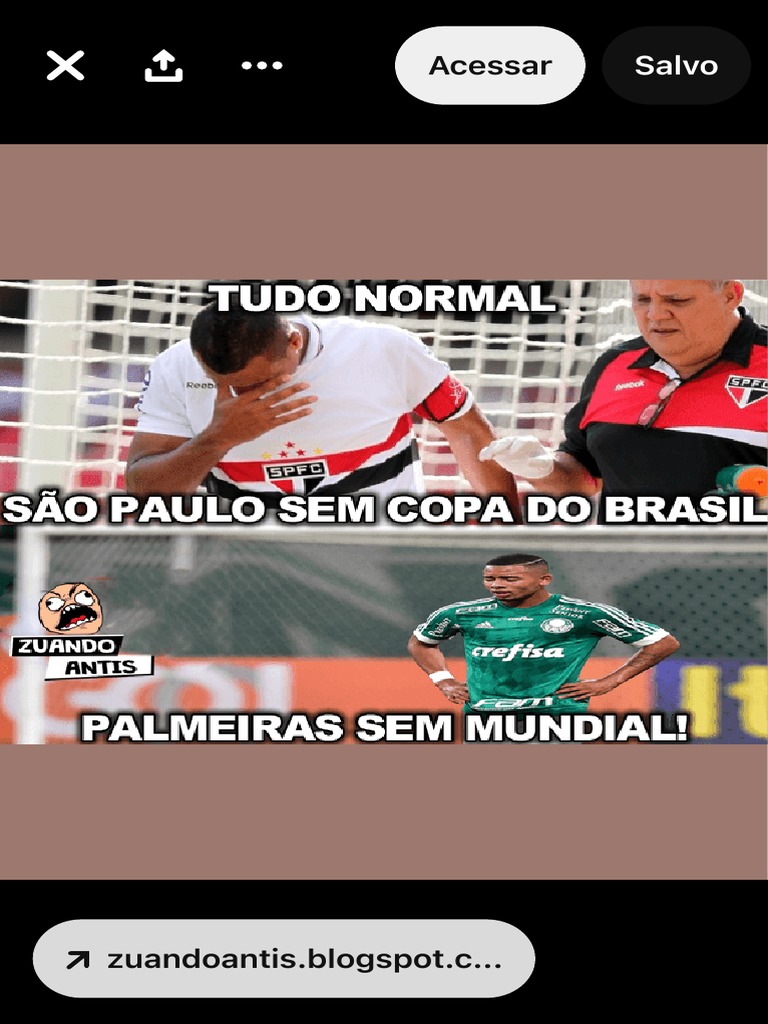 Memes da eliminação do São Paulo na Copa do Brasil Zoando o são paulo ...