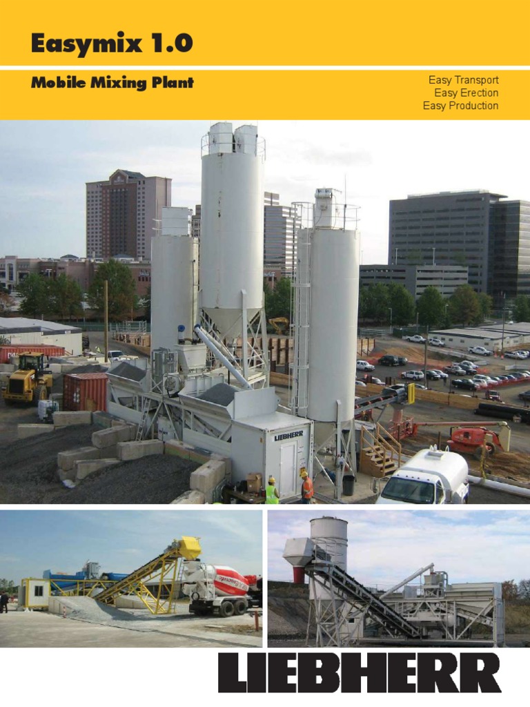 CENTRAL A BETON LIEBHERR - Easymix 1.0 - PDF Copie PDF | PDF