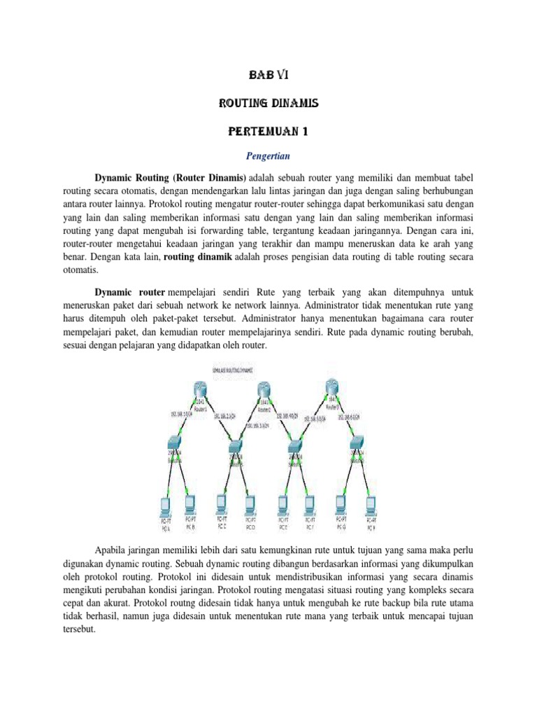 3.6 Mengevaluasi Routing Dinamis | PDF