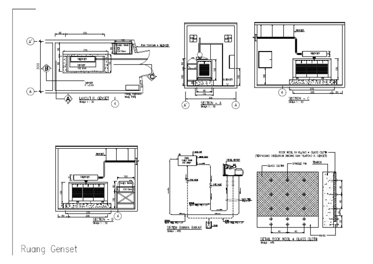 Ruang Genset Swiming Pool-Model PDF | PDF