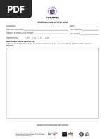 Cot - Rpms Observation Notes Form: Directions For The Observer | PDF ...