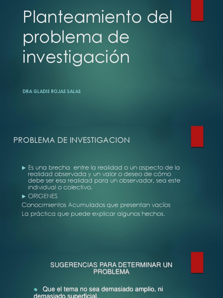 1.-Planteamiento y Formulación Del Problema | PDF | Cognición