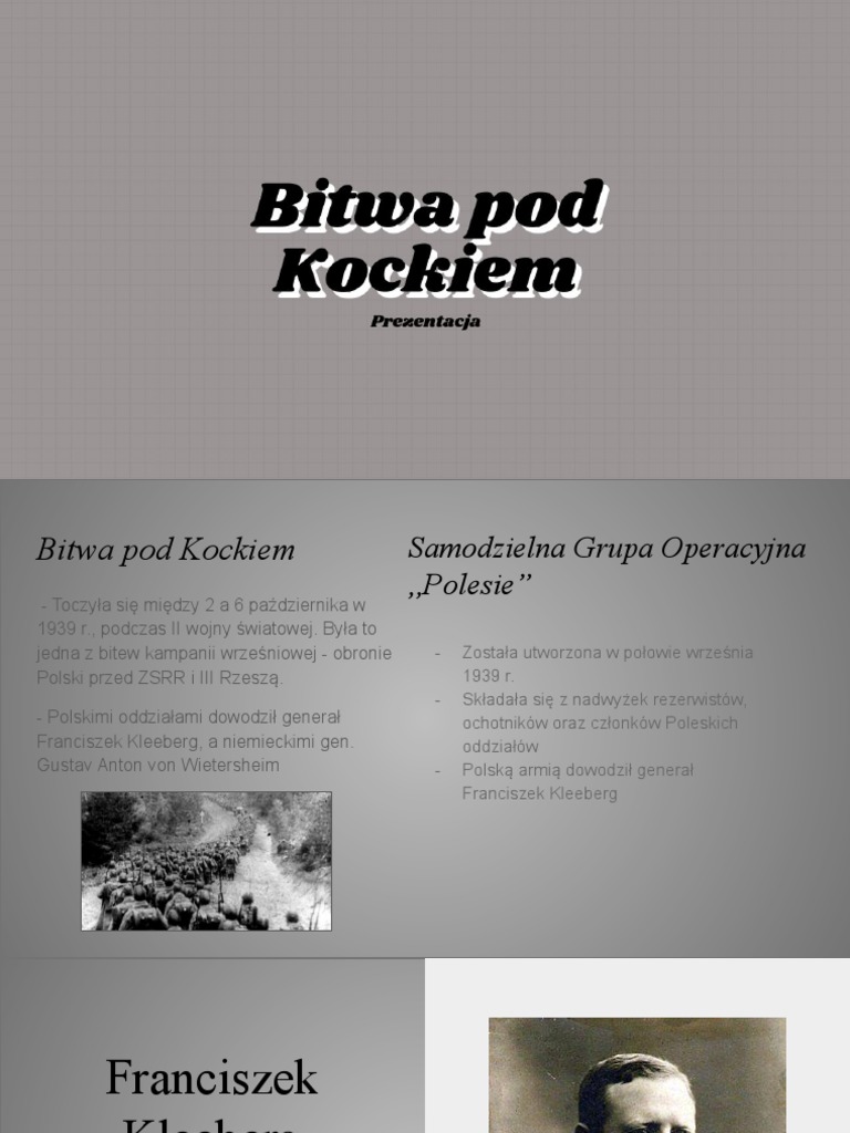 Bitwa Pod Kockiem | PDF