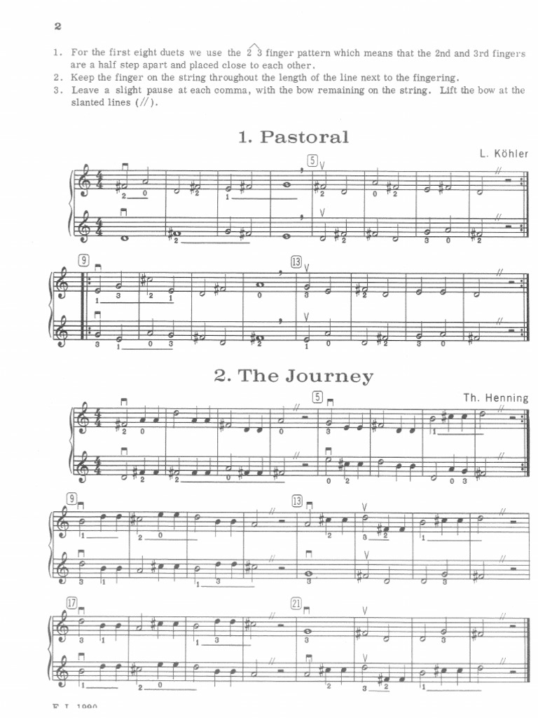 Duets For Strings Applebaum BK1 | PDF