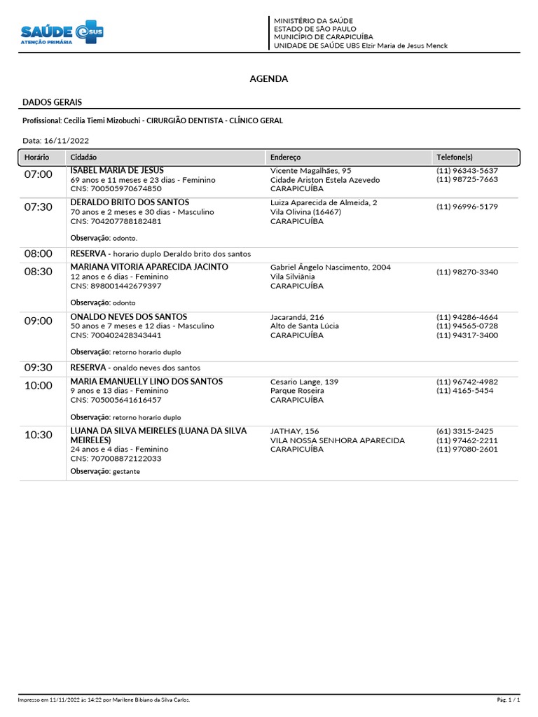 Agendamentos Cecilia Tiemi Mizobuchi 1668187353747 | PDF